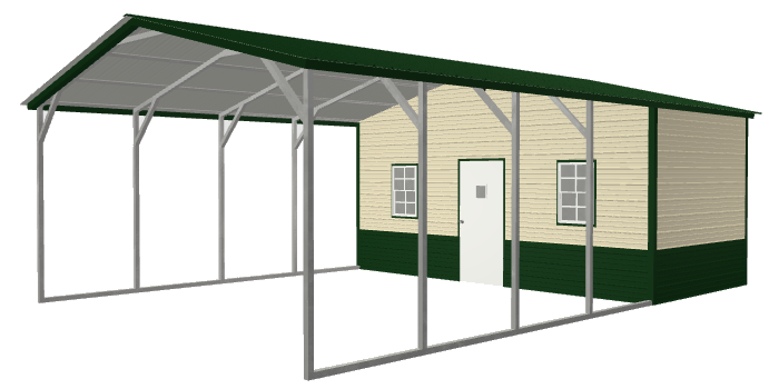 Custom Metal Combo Units - Rocket Metal Buildings and Carports
